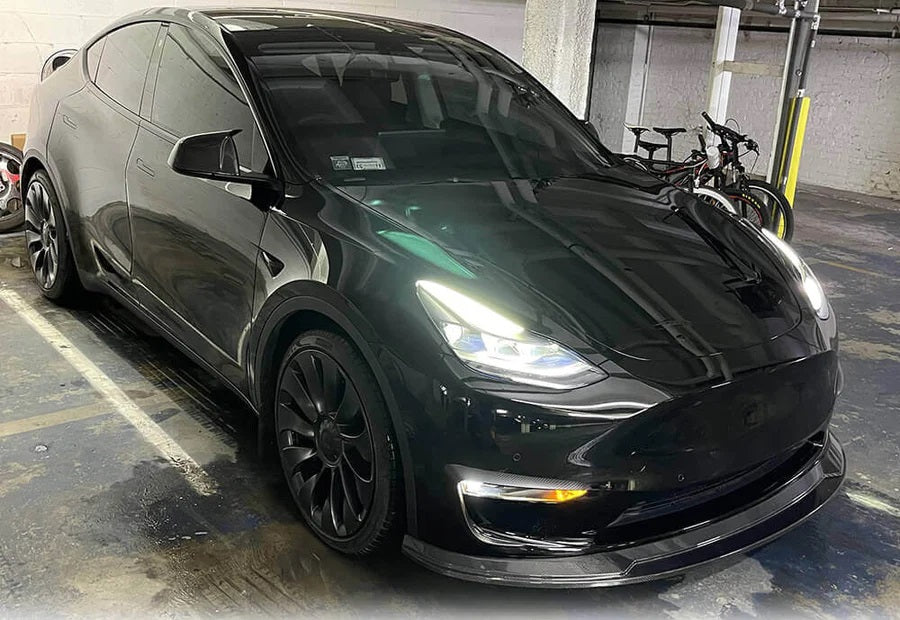 Model Y CF Front Lip Spoiler – S3XYCARBON